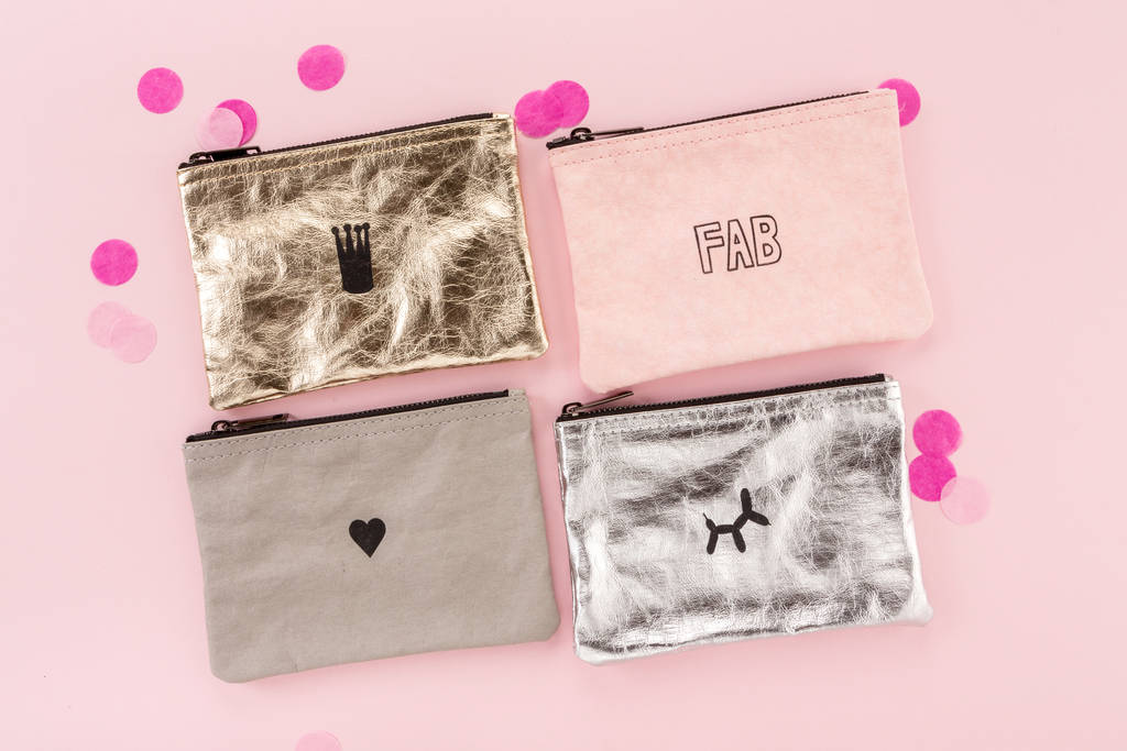 Fab Zipper Pouch Bag 40th Birthday Gift By Scissor Monkeys ...