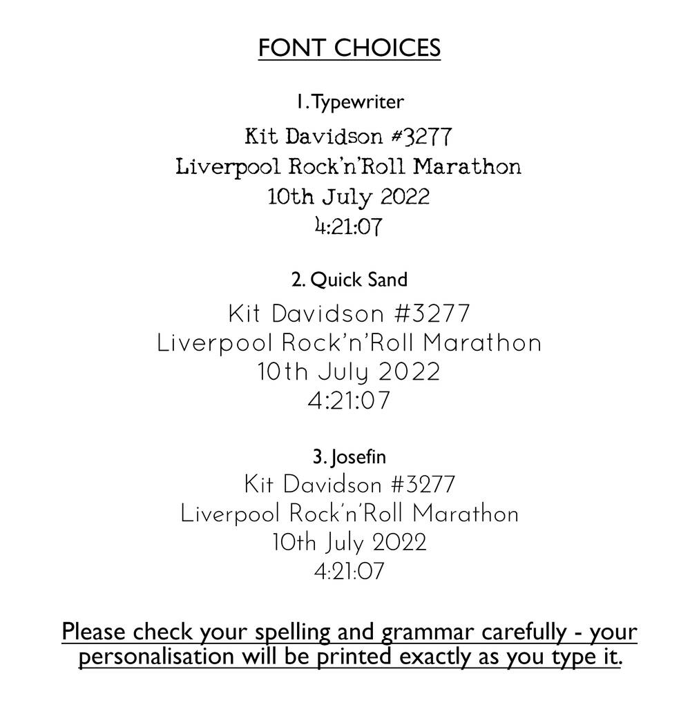 Personalised Marathon Skyline Greetings Card By Becka Griffin ...