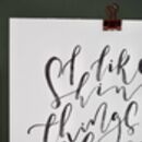 Custom Song Lyric Brush Lettering By Polly & Me | notonthehighstreet.com