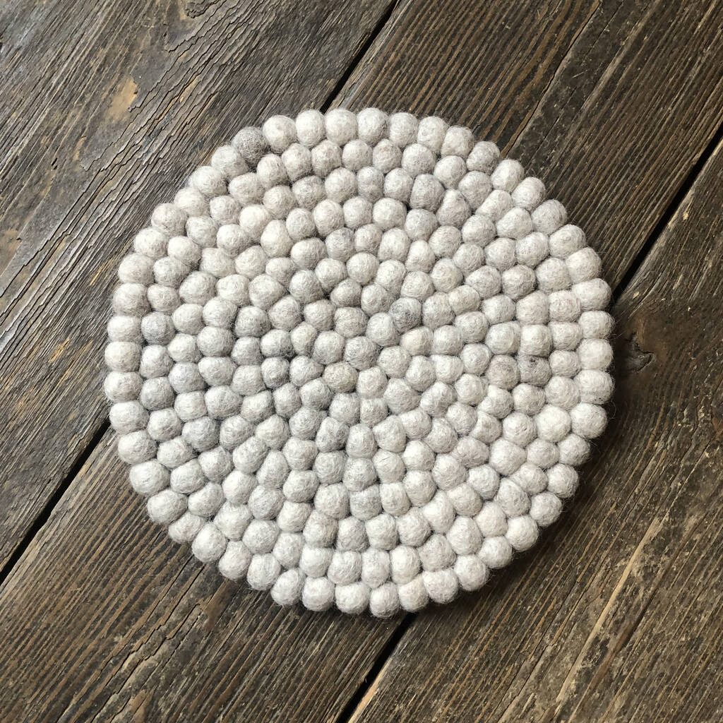 Fair Trade Handmade Eco Felt Ball Table Mat By Aura Que ...