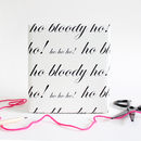 Ho Bloody Ho Wrapping Paper By Heather Alstead Design ...