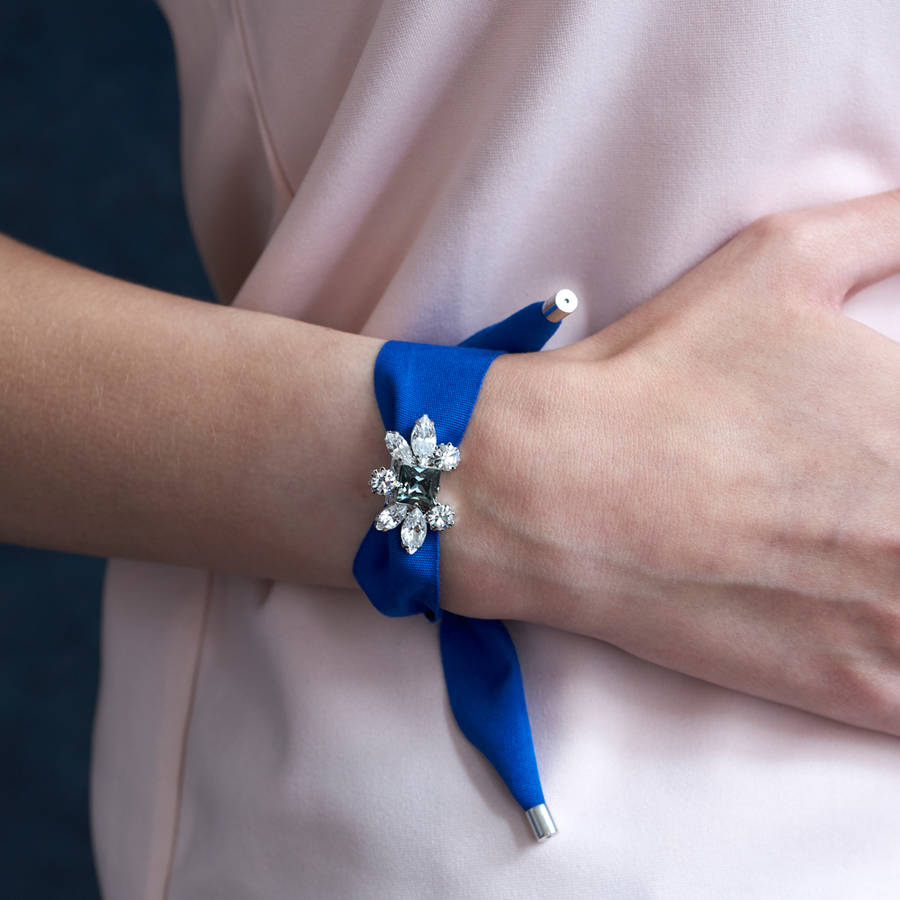 Blue Ribbon Bracelet By DOSE Of ROSE Notonthehighstreet