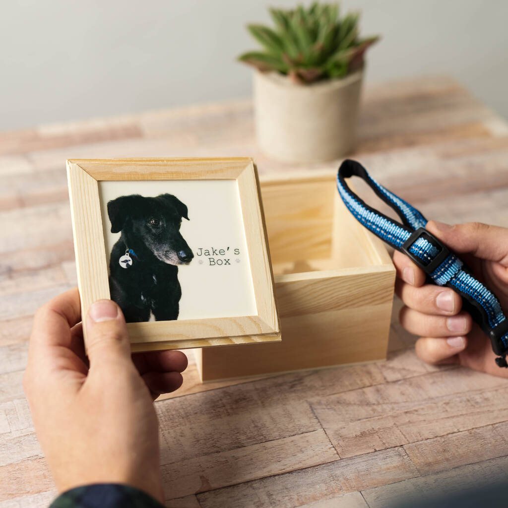 Personalised Pet Memorial Wooden Keepsake Box By Hoobynoo Personalised Pet Memorial Wooden Keepsake Box By Hoobynoo