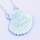 Mini Mermaid Shell Necklace By I Love Crafty | notonthehighstreet.com