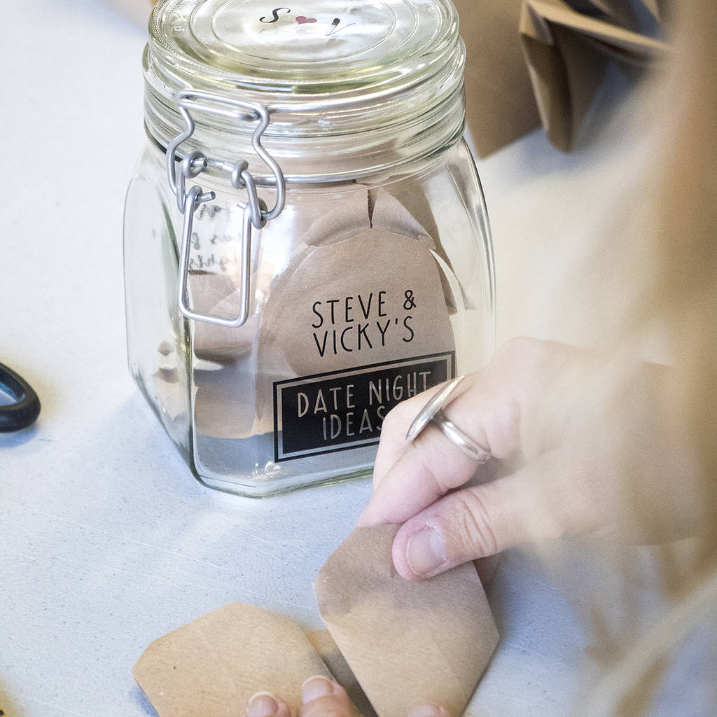 personalised date night ideas jar by jonny's sister ...