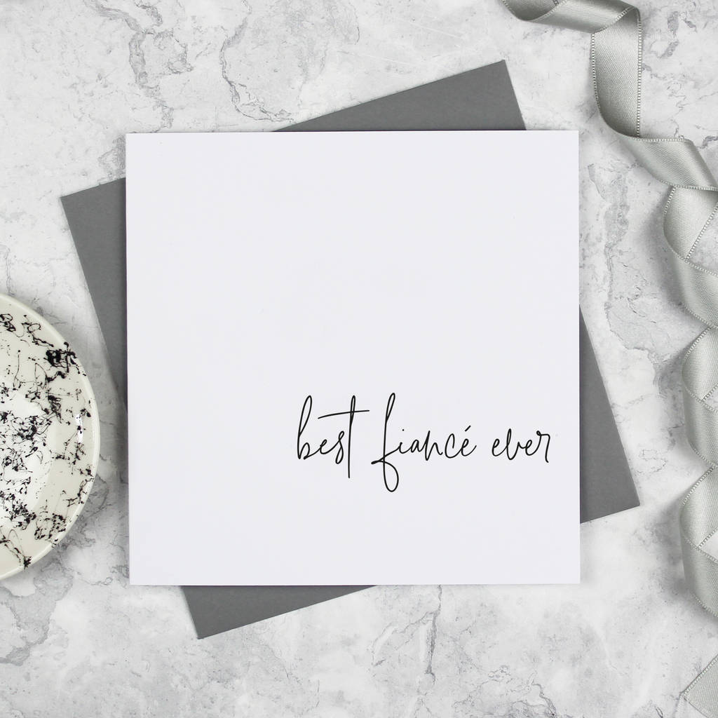 'best fiance ever' love card by purple tree designs ...