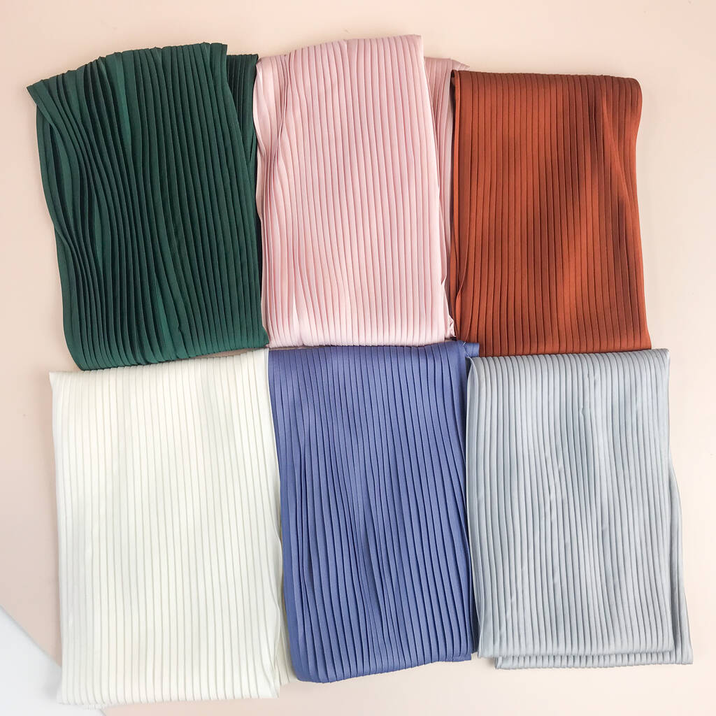 Elegant Folded Silk Scarf By GY Studios