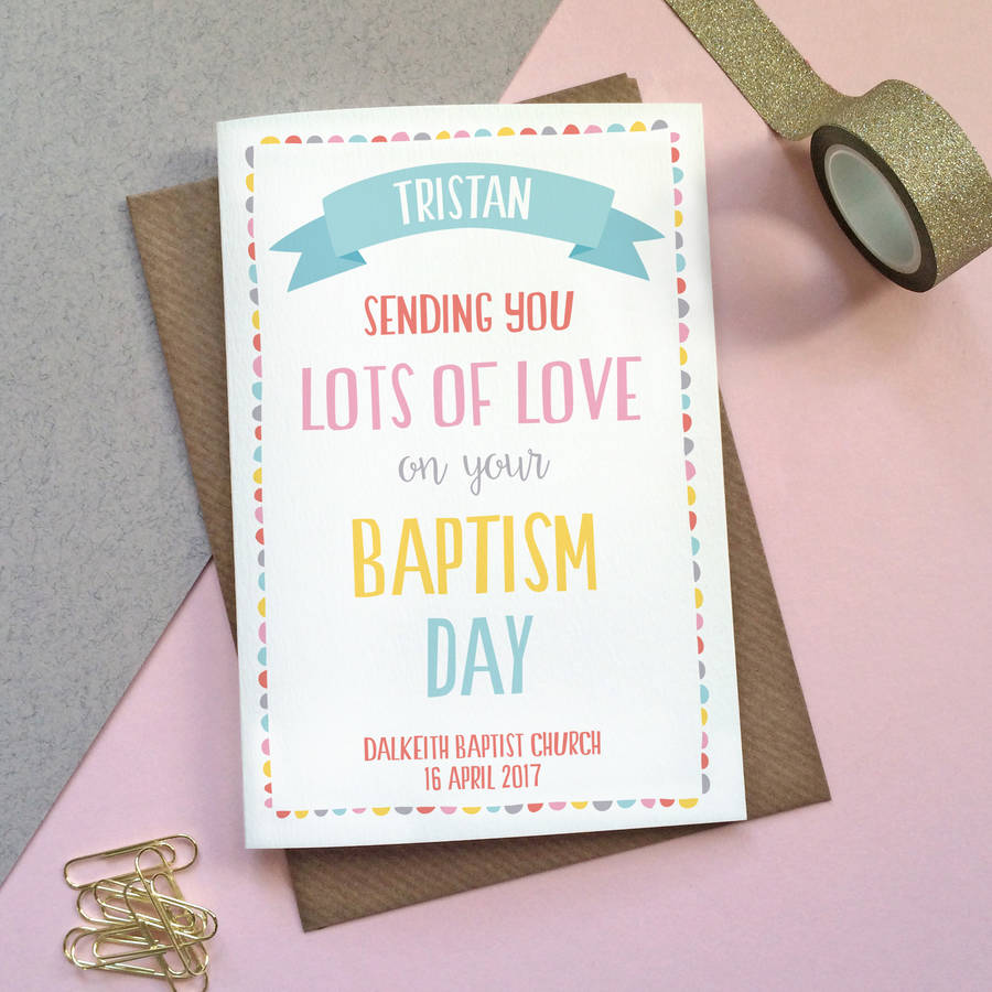 Personalised Baptism Day Card By Sarah Catherine Notonthehighstreet Personalised Baptism Day Card By Sarah Catherine Notonthehighstreet