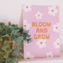 Bloom And Grow A5 Floral Print By Quinn's Pins | notonthehighstreet.com