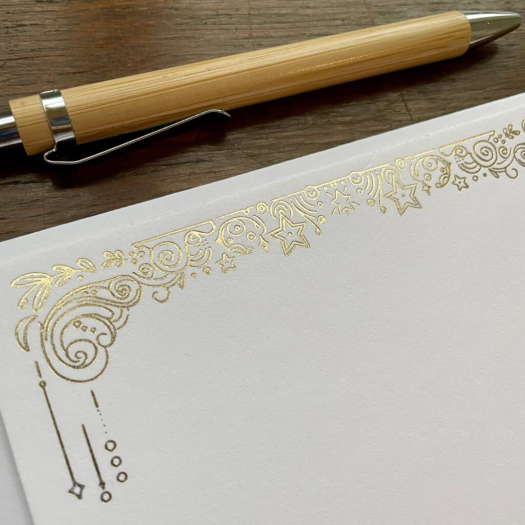 Gold Foil Luxury Note Cards By Lunella