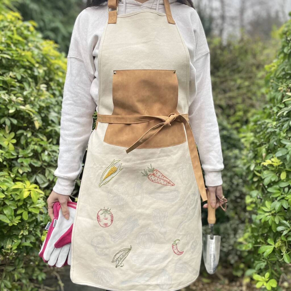 Stitch Your Vegetables Gardening Apron By HELLO LOVELY