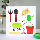 gardening card by fiona clabon illustration | notonthehighstreet.com