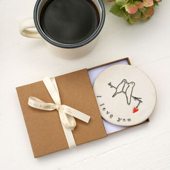 I Love You Ceramic Coaster By Juliet Reeves Designs ...