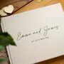 Simple Modern Handwritten Font Wedding Guest Book By Stori ...