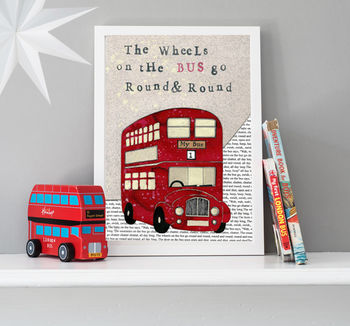 Children's London Bus Print By Helena Tyce Designs | notonthehighstreet.com