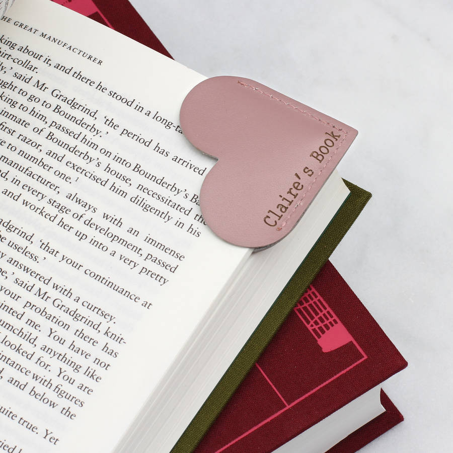 personalised leather page corner bookmark by hurleyburley ...