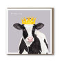 King Cow Birthday Card By lil wabbit | notonthehighstreet.com