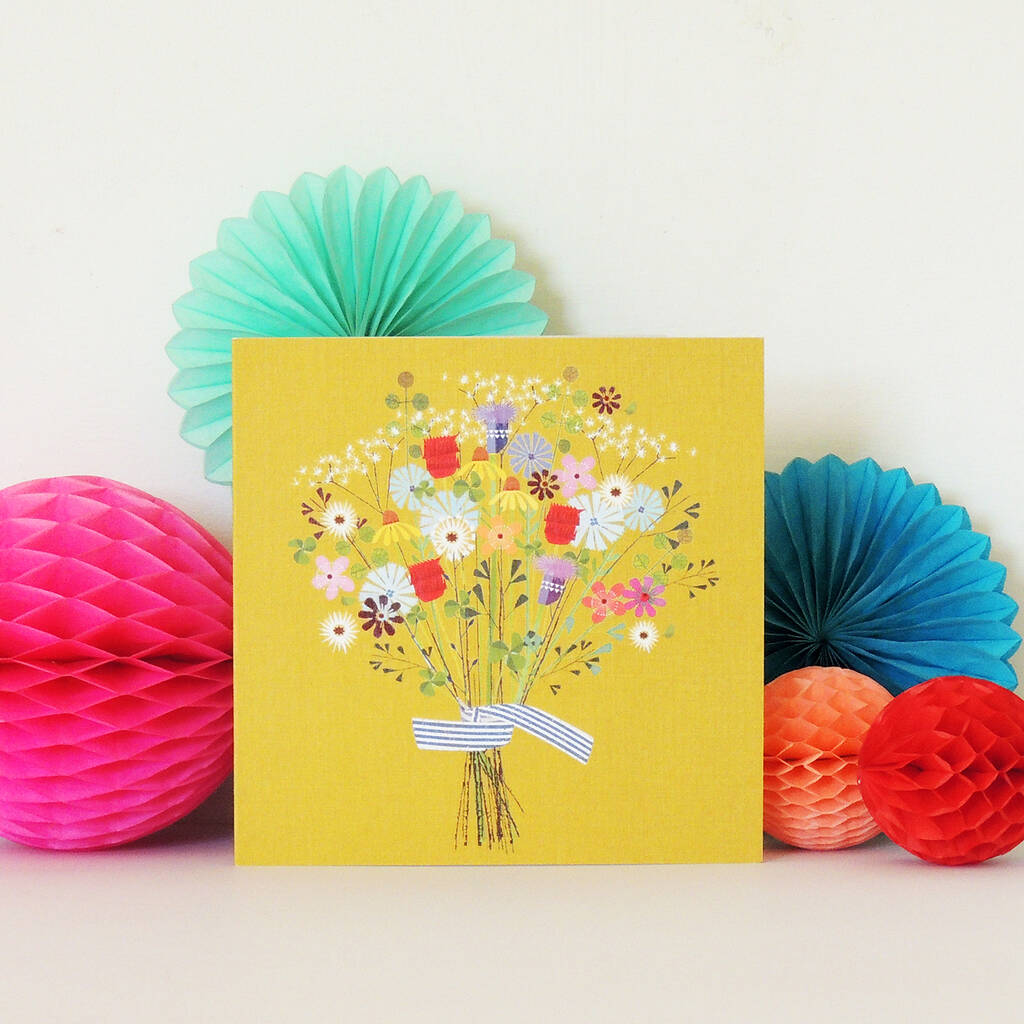 Bunch Of Flowers Card By Kali Stileman Publishing | notonthehighstreet.com