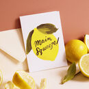 Main Squeeze Lemon Valentine's Card By Annie Dornan Smith Design ...