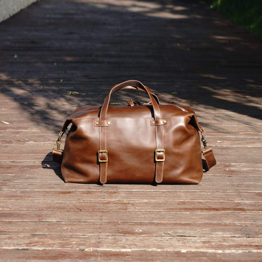 Genuine Leather Boarding Bag For Travelling By EAZO ...
