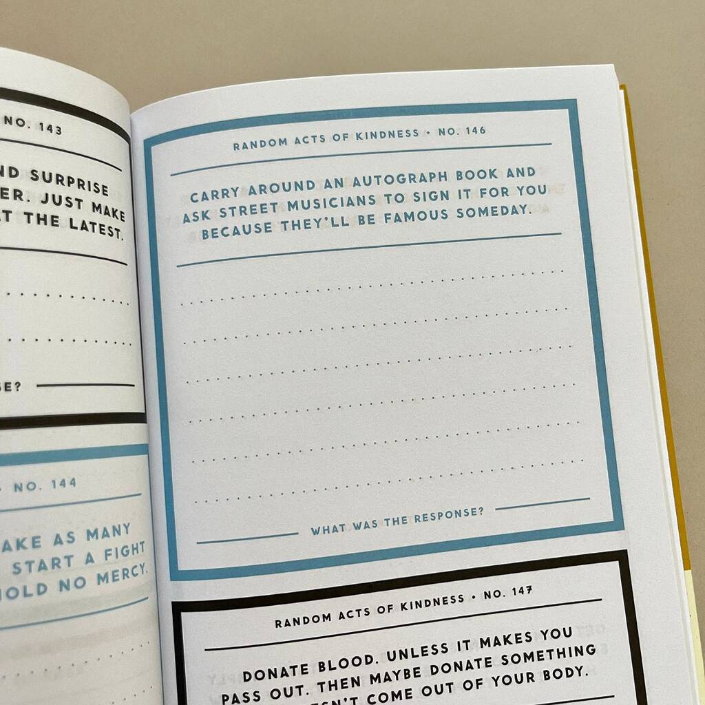 'A Billion Random Acts Of Kindness' Journal By Nest Gifts