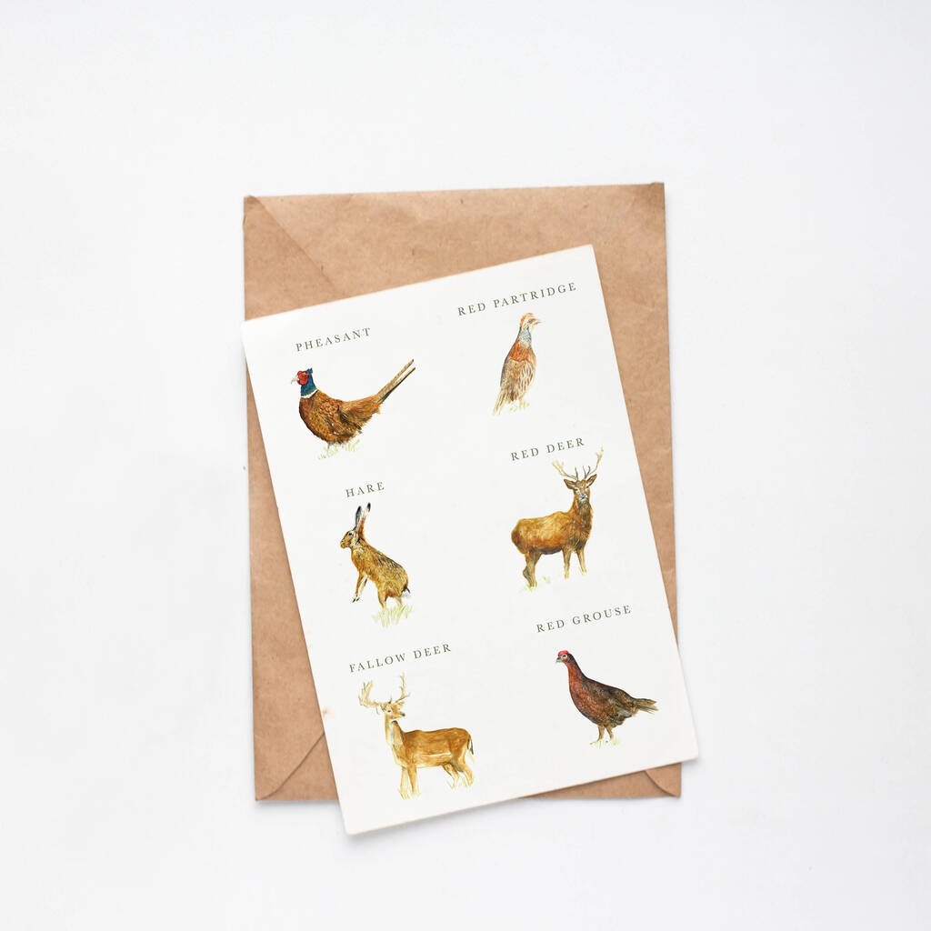Game Animals Card By Hannah Green Illustration