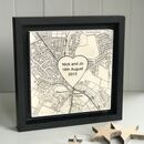 Personalised Wedding Venue Location Map Print On Wood By Northern Logic ...