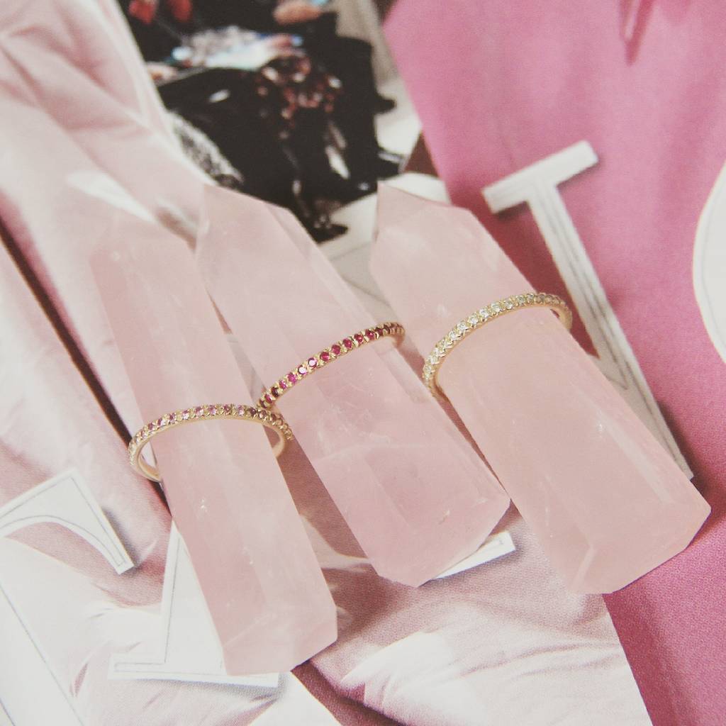 rose quartz ring holder by xissjewellery | notonthehighstreet.com