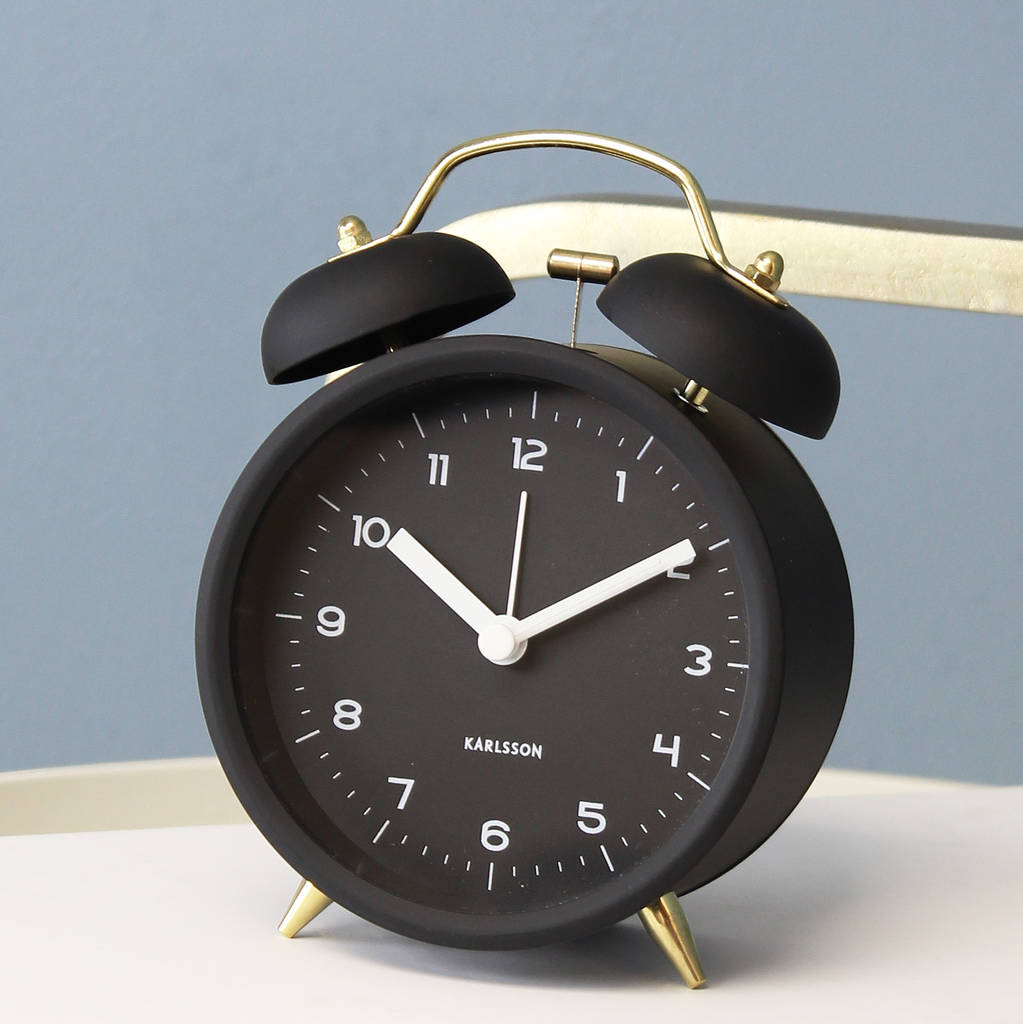 gold classic bell alarm clock by marquis & dawe | notonthehighstreet.com gold classic bell alarm clock by marquis & dawe | notonthehighstreet.com