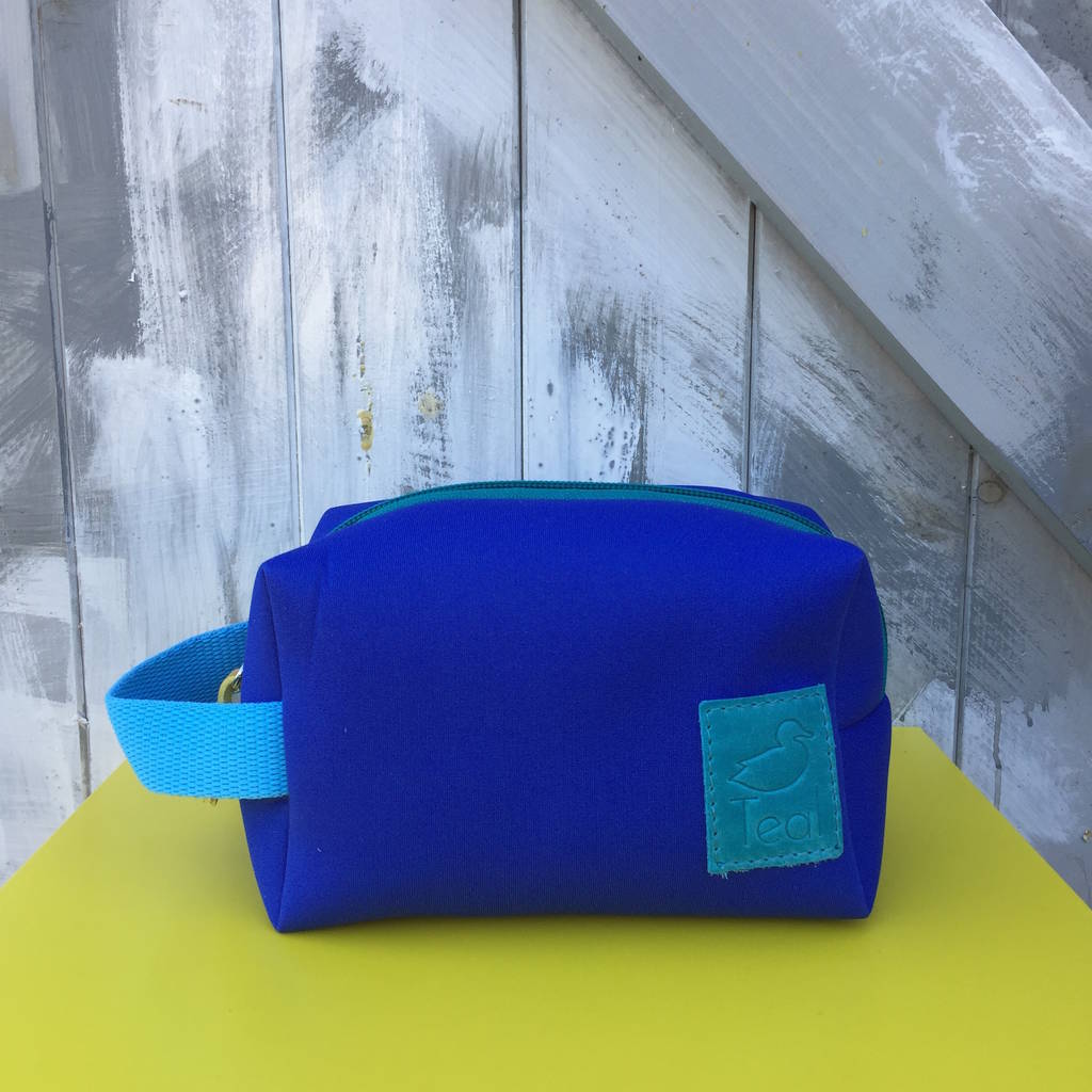 Neoprene Small Wash Bag/ Makeup Case By Teal | notonthehighstreet.com