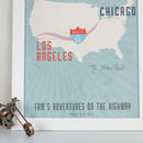 Personalised Route 66 Map Print By Maps International ...