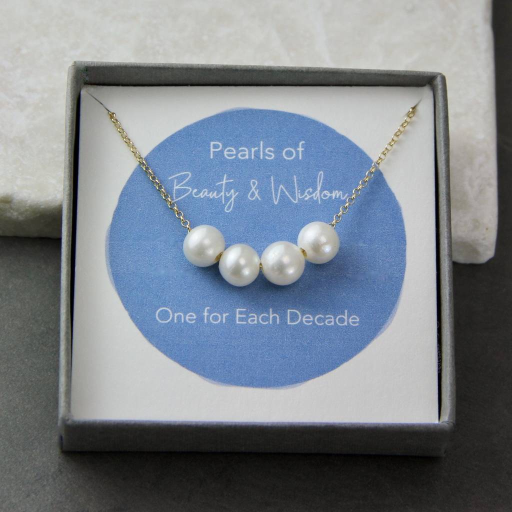 Floating Pearls Special Birthday Necklace By Gaamaa ...