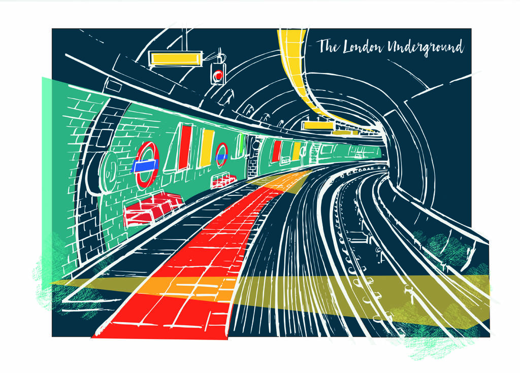 london underground a3 art print by rocket 68 | notonthehighstreet.com