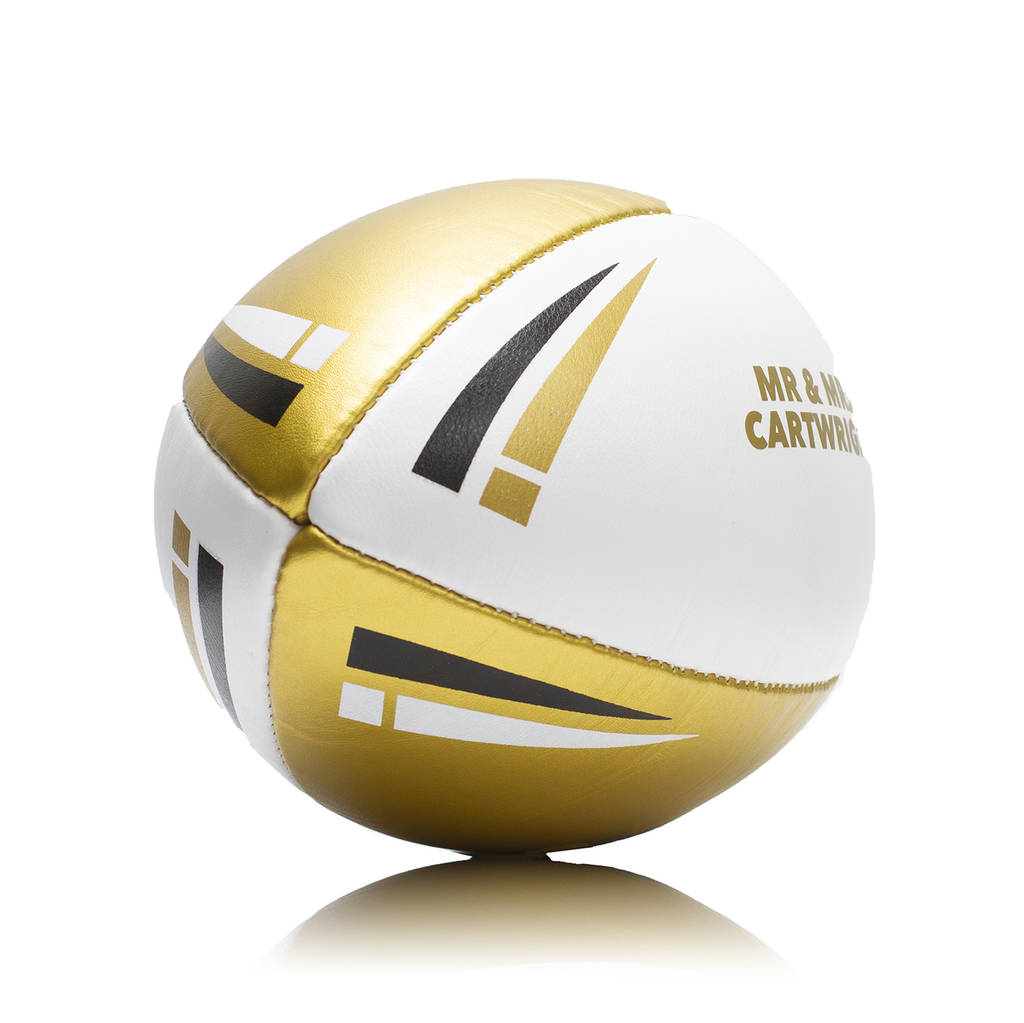 personalised rugby ball by we print balls | notonthehighstreet.com