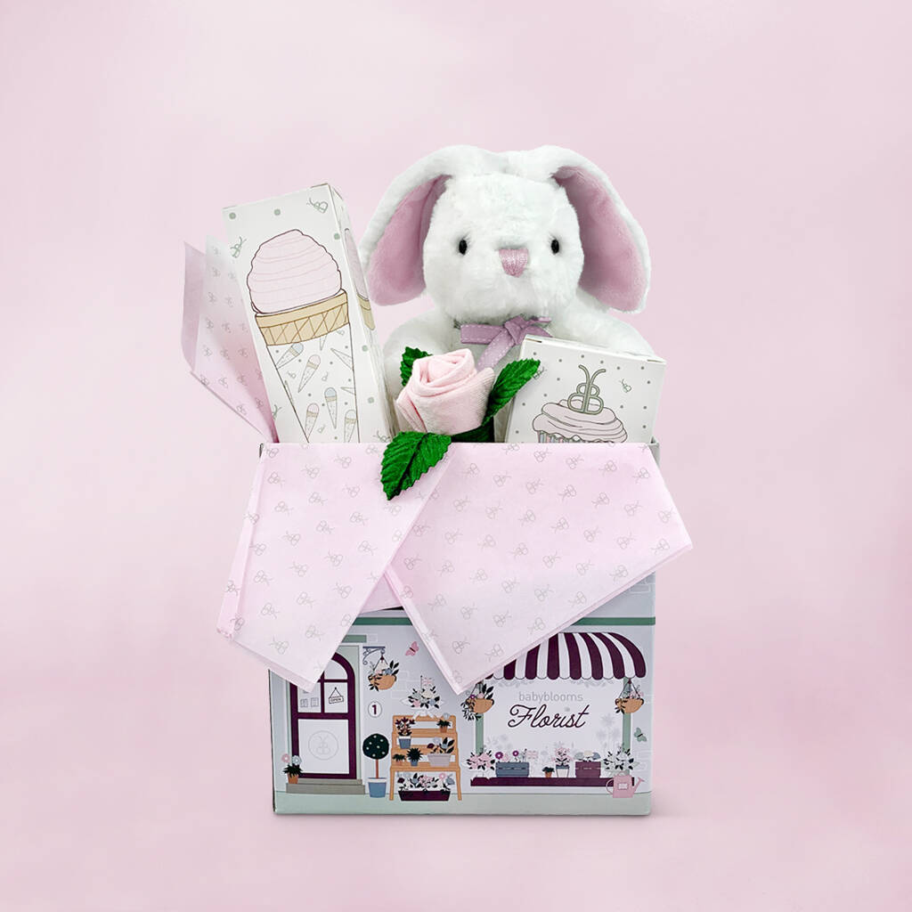 Hello Baby Girl Gift Set By Babyblooms | notonthehighstreet.com