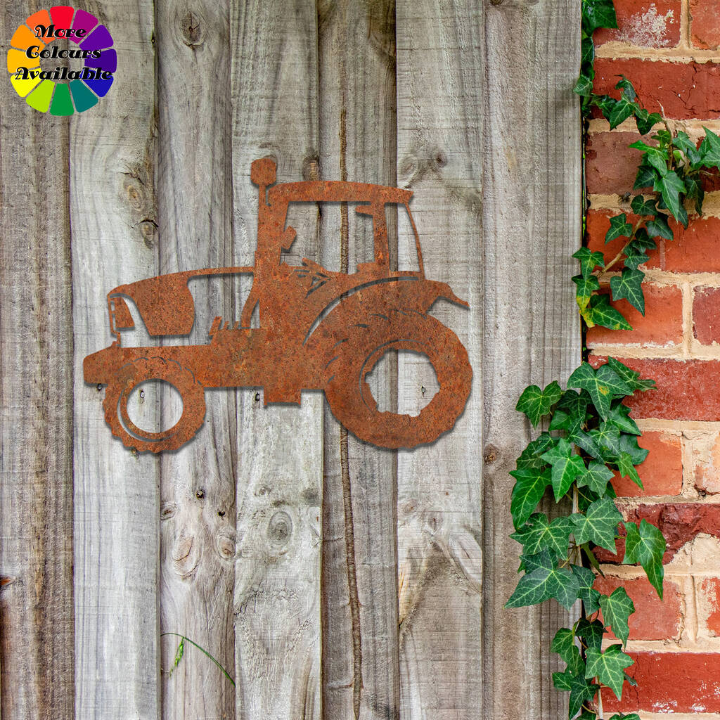Metal Tractor Wall Art Vintage Metal Tractor Decor By Duke Craft ...