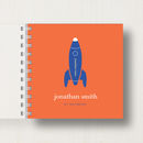 Personalised Kid's Space Rocket Small Notebook By Designed ...
