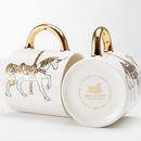 Circus Carousel Cup And Saucer Set With Spinning Stand By Chasing ...