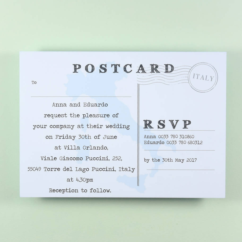 map wedding invitation 'deborah' by paper and inc | notonthehighstreet.com