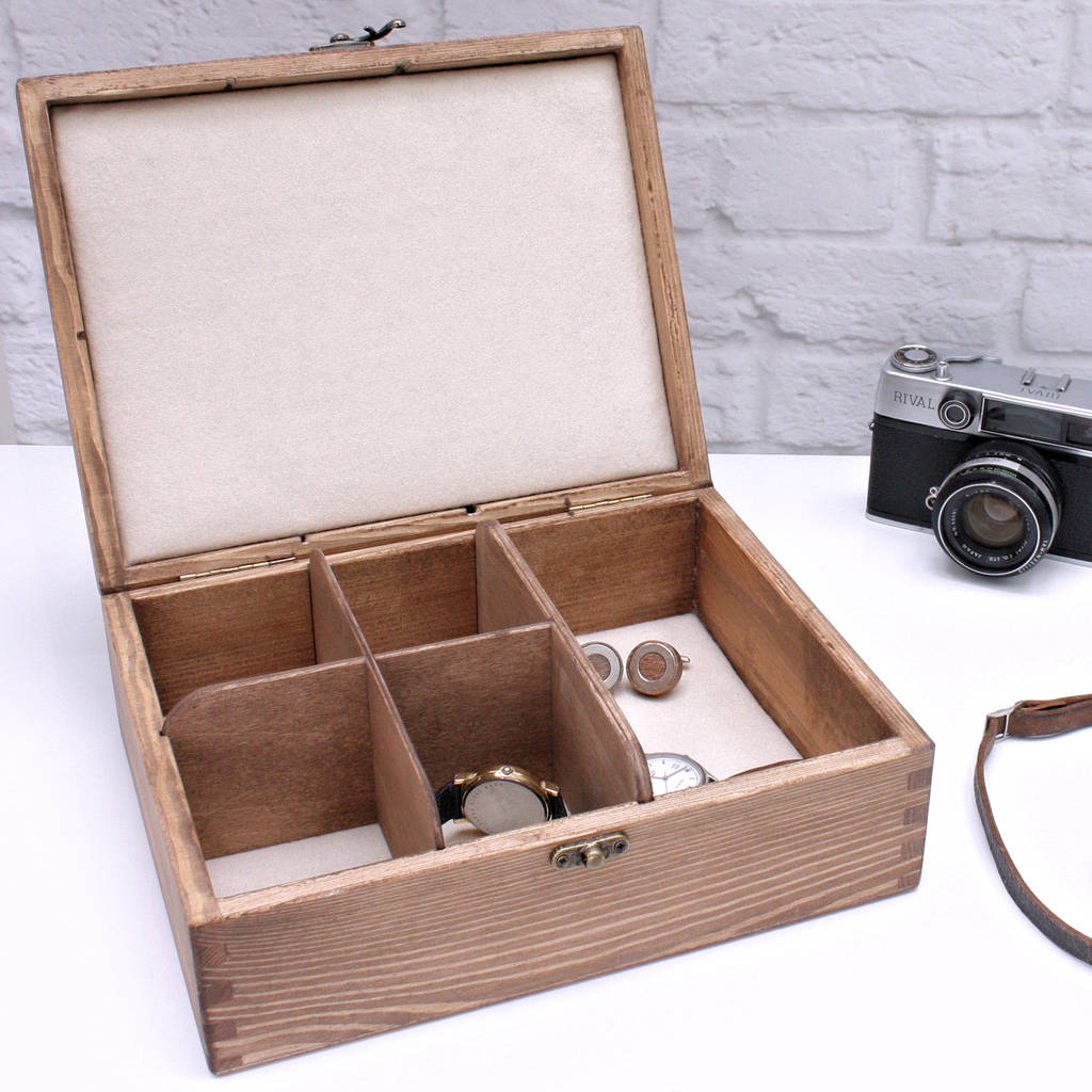 Personalised Daddy's Cufflink And Watch Box By Warner's End ...