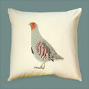 English Partridge Cushion Cover By Bird | notonthehighstreet.com
