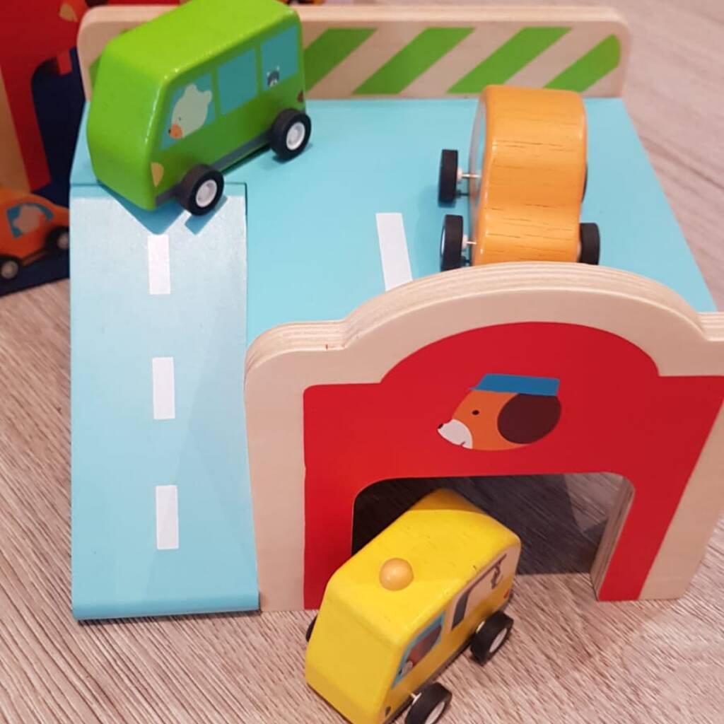 Kids Wooden Mini Garage By Crafts4 Kids | notonthehighstreet.com