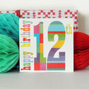 Sparkly 12th Birthday Card By Kali Stileman Publishing ...