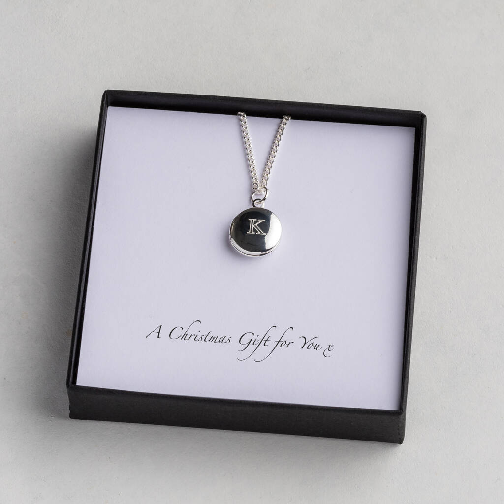 Personalised Engraved Initial Mini Locket With Photo By Twenty-Seven ...