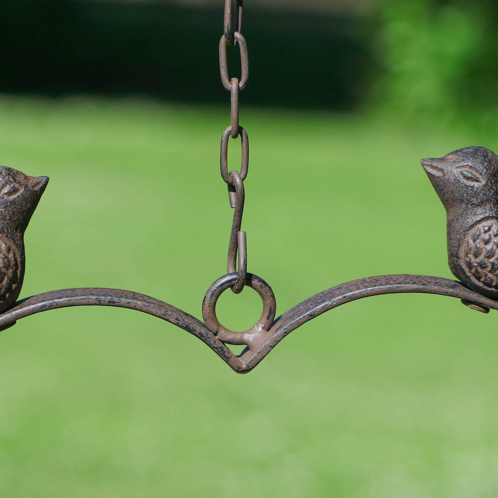 Personalised Iron Heart Garden Flower Bird Dish By Dibor