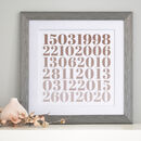 Personalised Memorable Dates Typographic Print By Cherry Pete ...