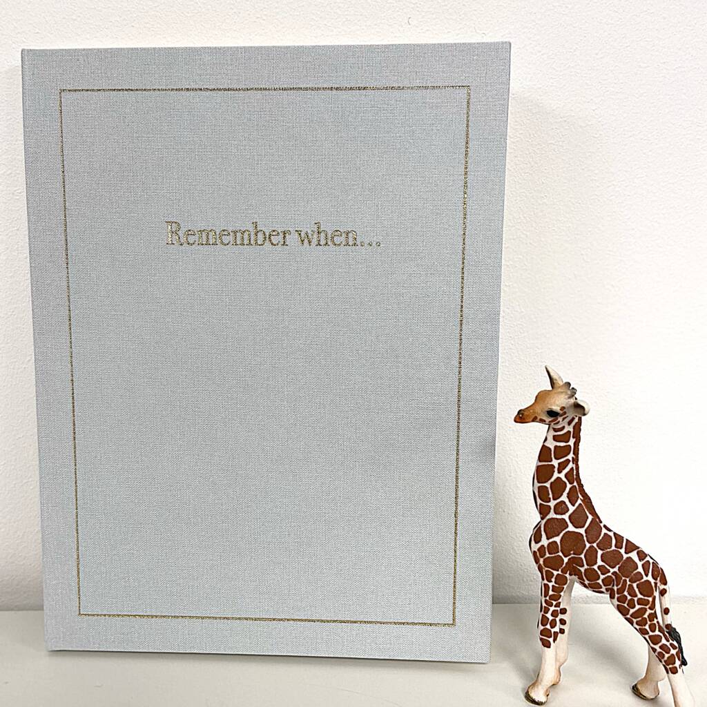 Remember When, A Memories Book/Journal By Meminio | notonthehighstreet.com