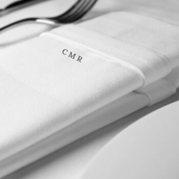 Personalised Premium Cotton Napkin By Mimi & Thomas® Cashmere & Gifts ...
