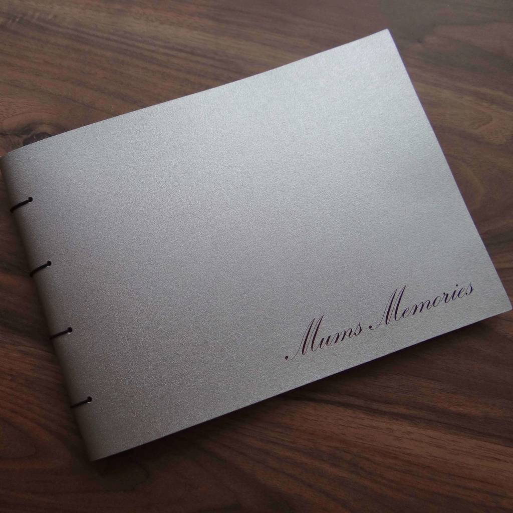 personalised leather memory book album by artbox | notonthehighstreet.com