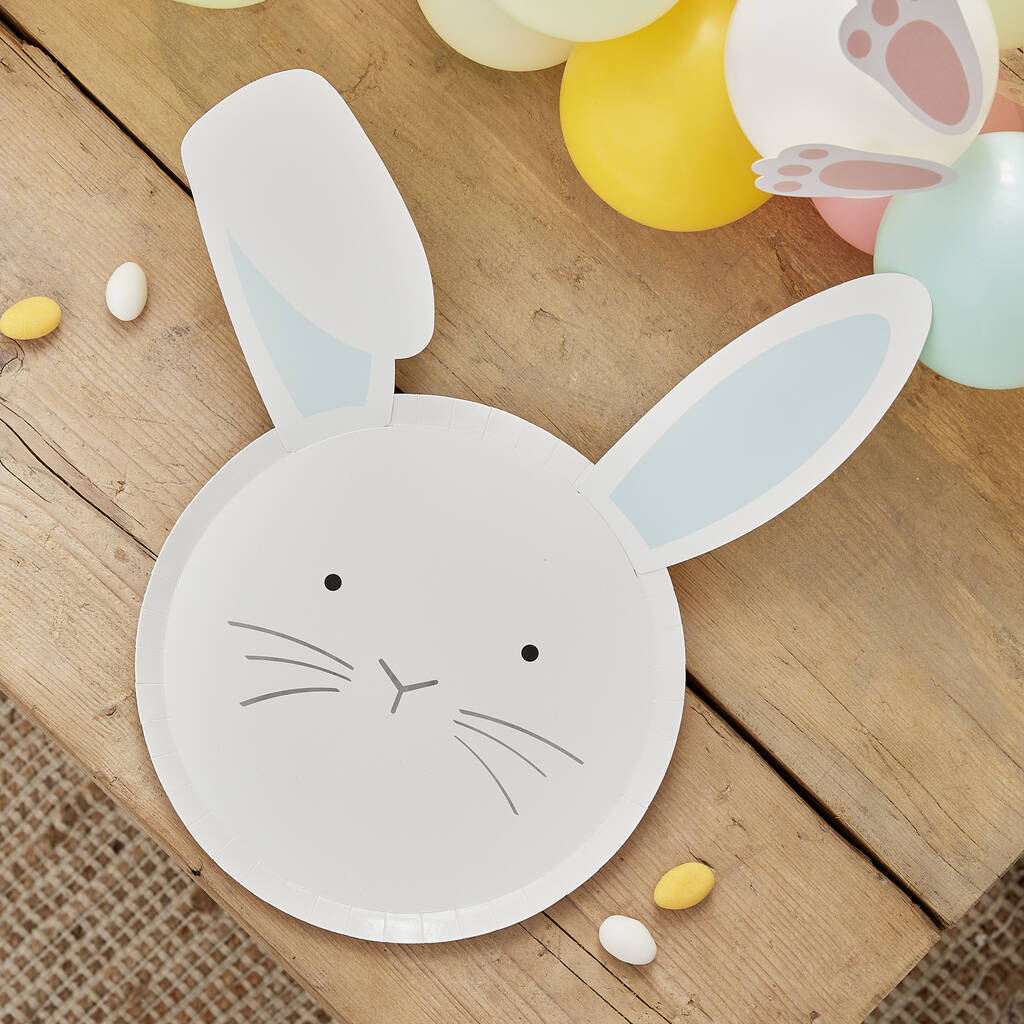 Plate Bunny Face With Interchangeable Ears By Ginger Ray